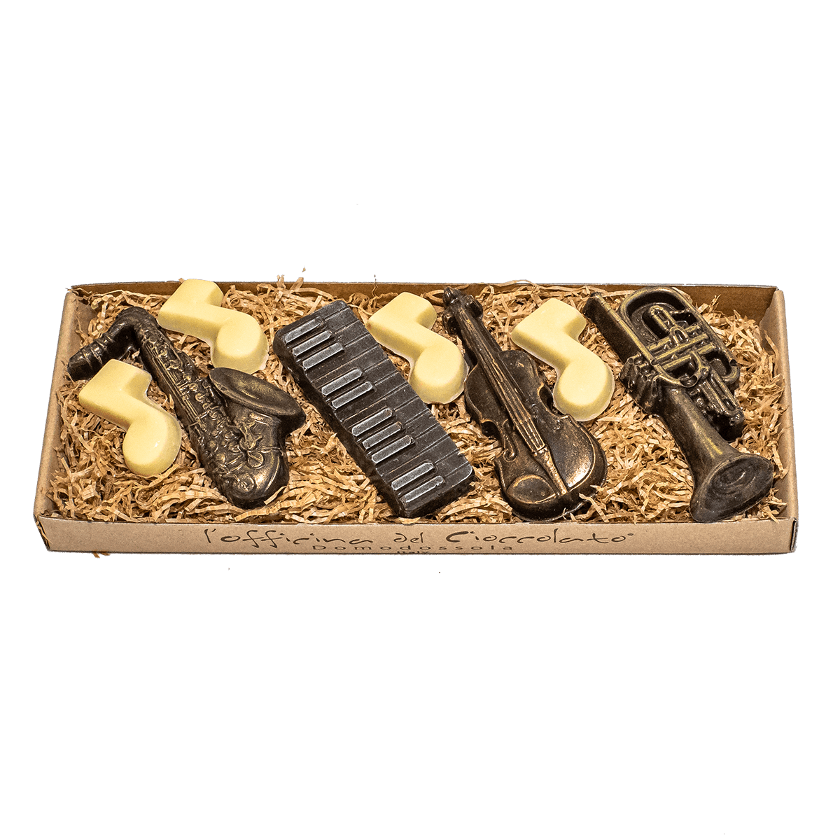 Coffret instruments de musique en chocolat, 220g