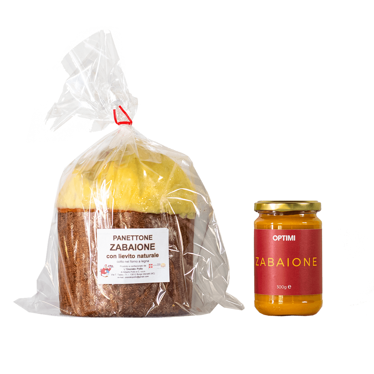 Vendita online panettone zabaione, 1x500g e zabaione, 1x300g
