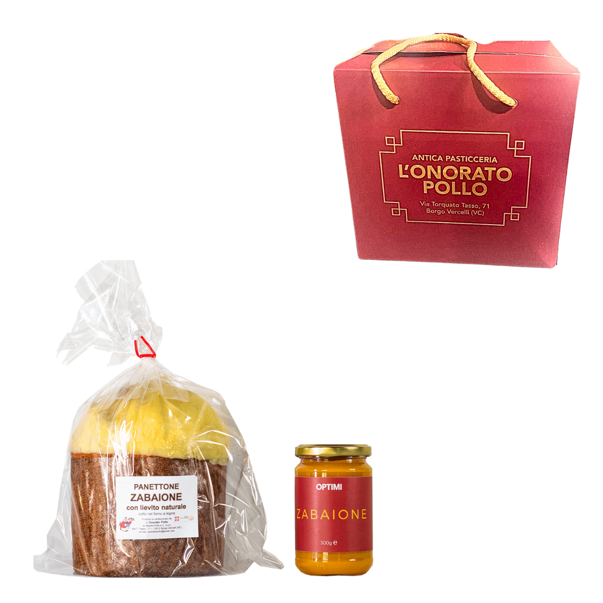 Vendita online panettone zabaione, 1x500g e zabaione, 1x300g