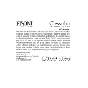 Grappa Stravecchia Clessidra 15 anni, 700 ml