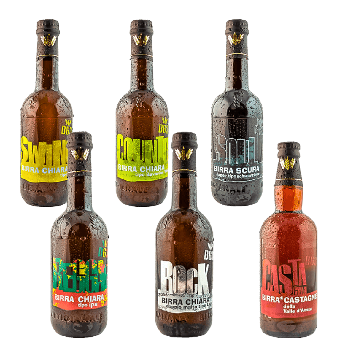 Vendita online Box birre artigianali assortite, 6x500ml Mix 2
