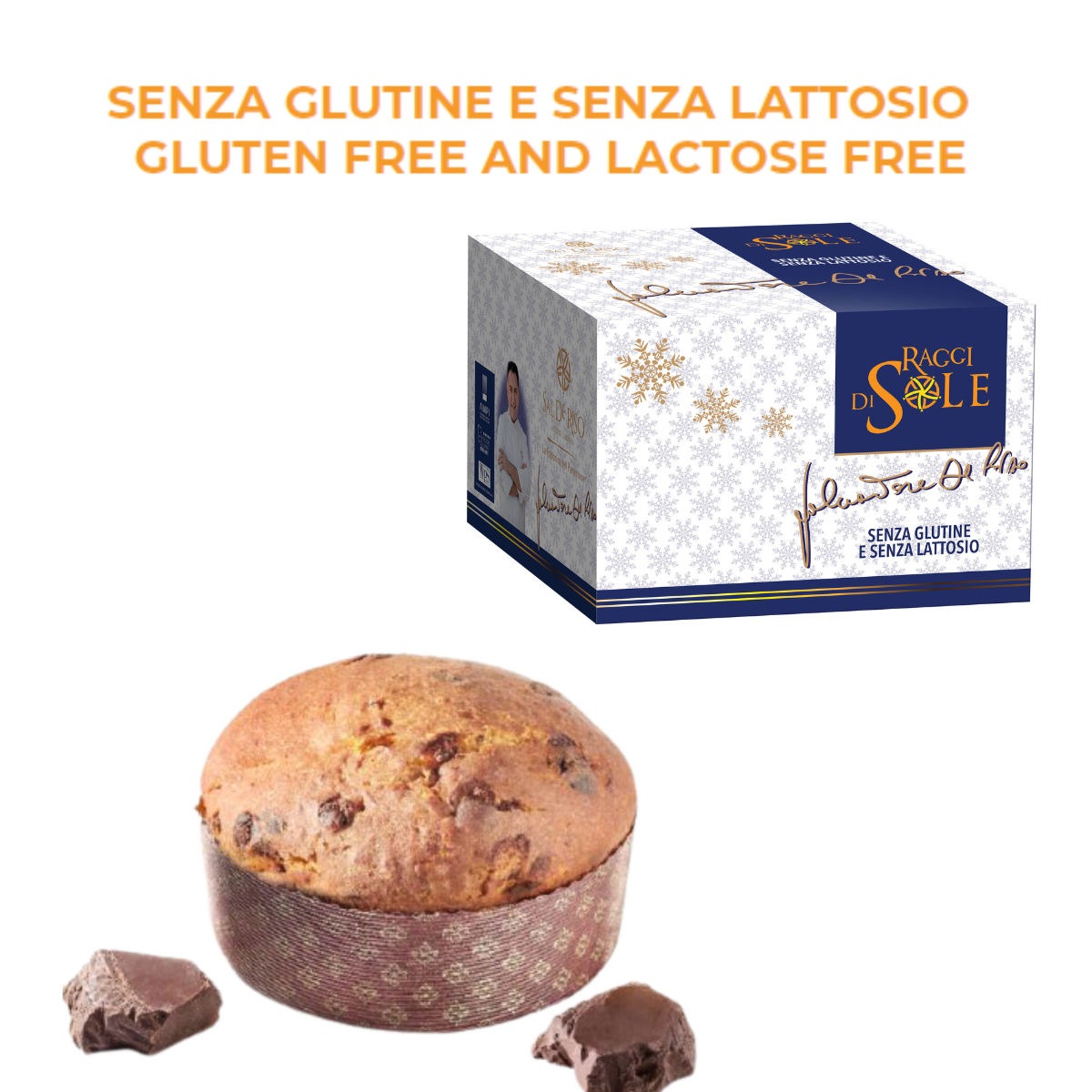 Panettone Sal De Riso: Panettone Cioccolato Senza Glutine e Senza Lattosio