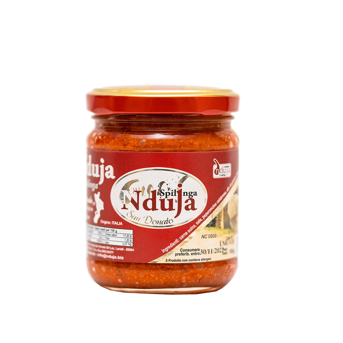 Nduja di Spilinga: Nduja di Spilinga Calabrese in vasetto 4x180gr