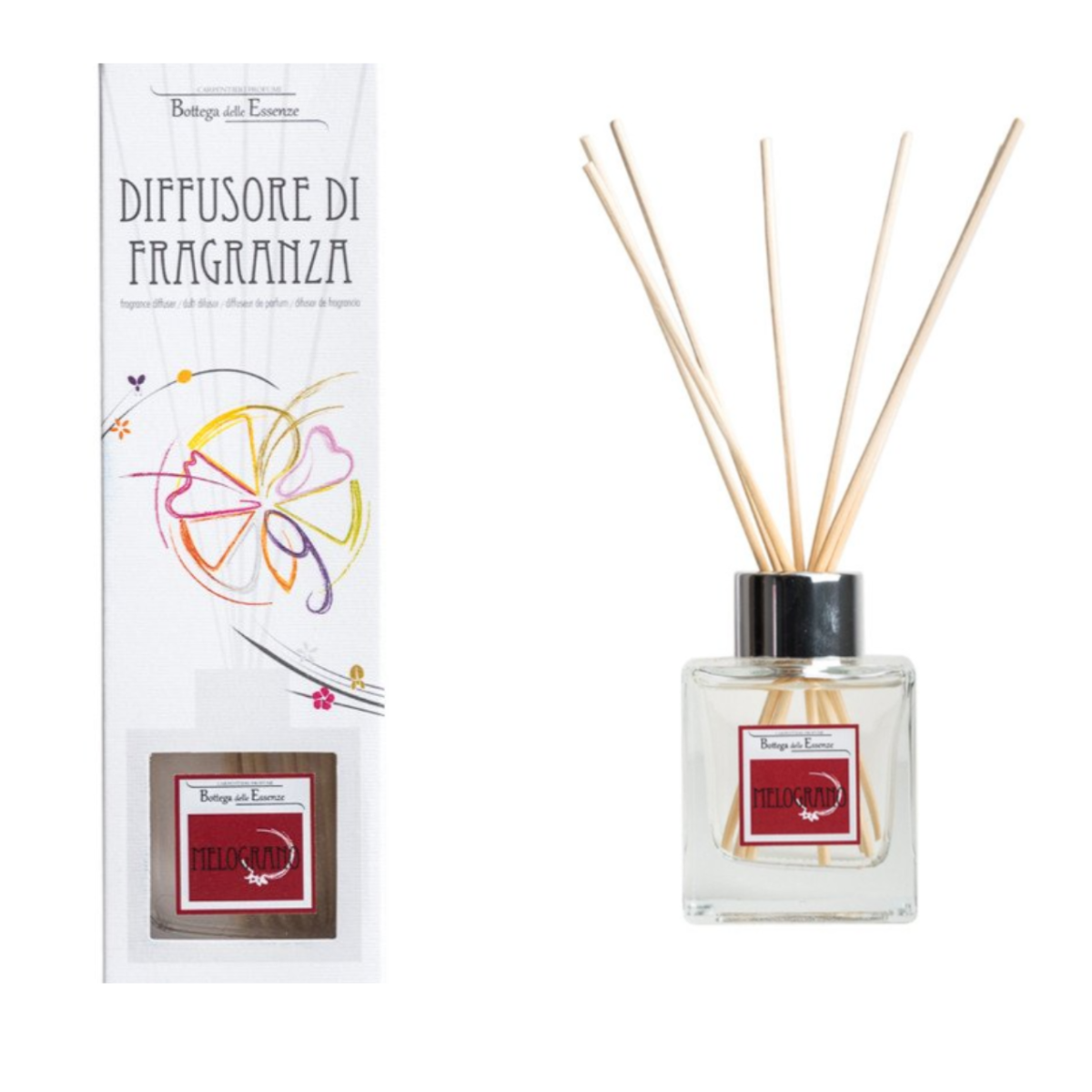 Diffusore di fragranza con bastoncini al Melograno, 100ml prezzi bassi