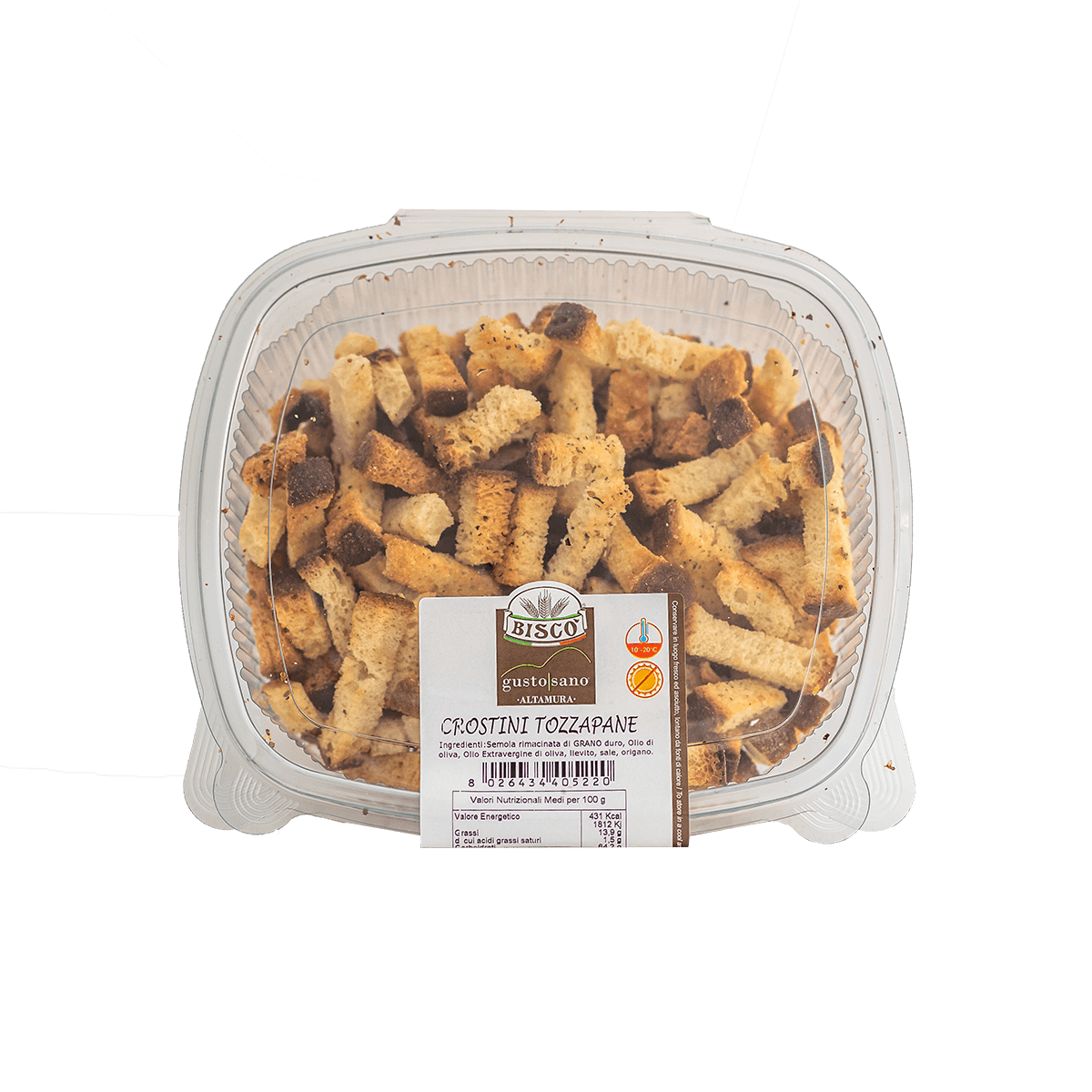 Crostino Tozzapane con Olio Extra Vergine di Oliva, vaschetta da 150g