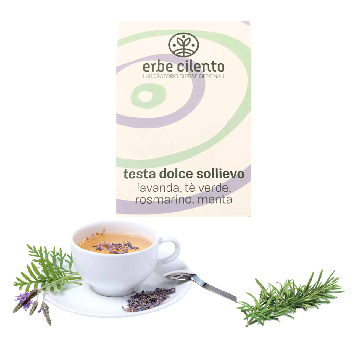 Tisana artigianale rilassante Testa Dolce Sollievo, 30g