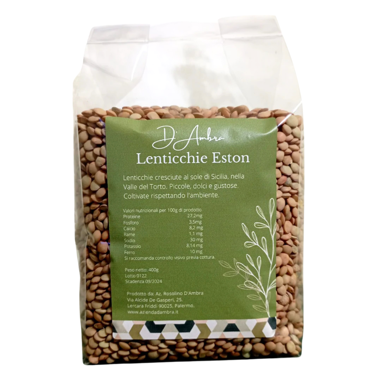 Lenticchie siciliane Eston D'Ambra, 200g